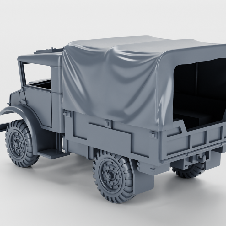 3D Printable CMP C15A Light truck (4x4, 15 cwt) (Canada, WW2) by Wargame3d