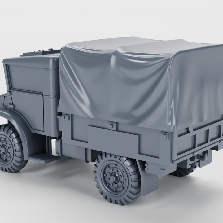 3D Printable CMP C15A Light truck (4x4, 15 cwt) (Canada, WW2) by Wargame3d