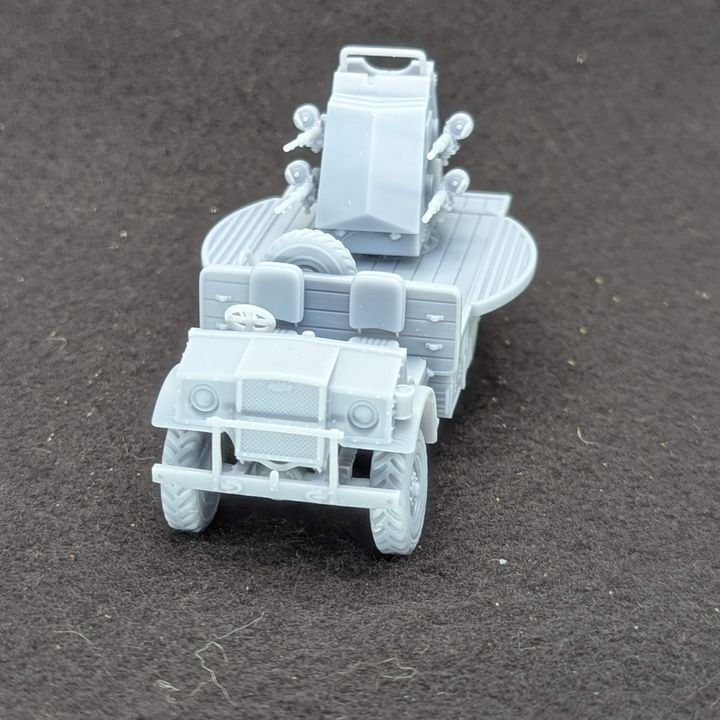 3D Printable CMP F60L with Quad Polsten AA guns (Canada, WW2) by Wargame3d