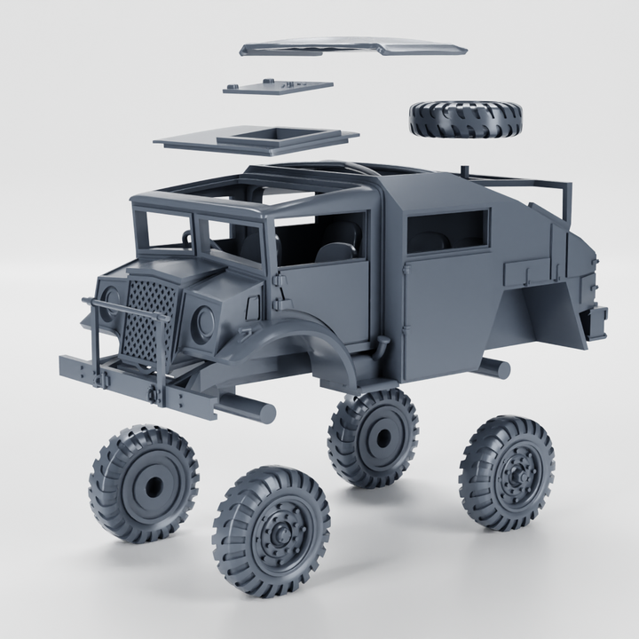 3D Printable CMT Chevrolet CGT Field Artillery Tractor (Canada, WW2) by ...