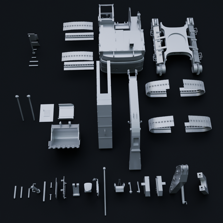 3D Printable Israeli IDF CAT 349 by The Military Industrial Complex