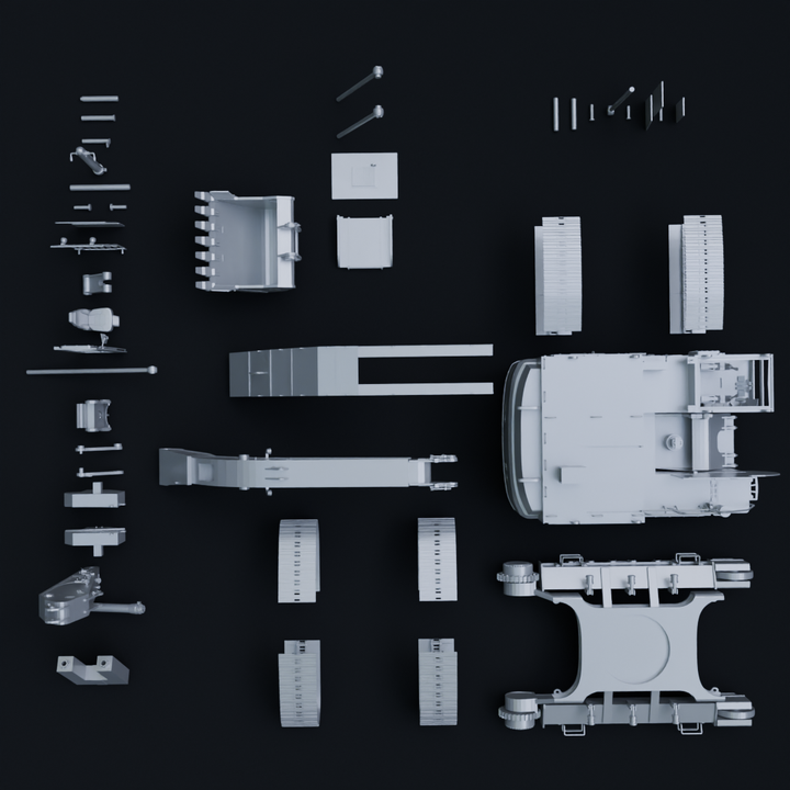 3D Printable Israeli IDF CAT 349 by The Military Industrial Complex