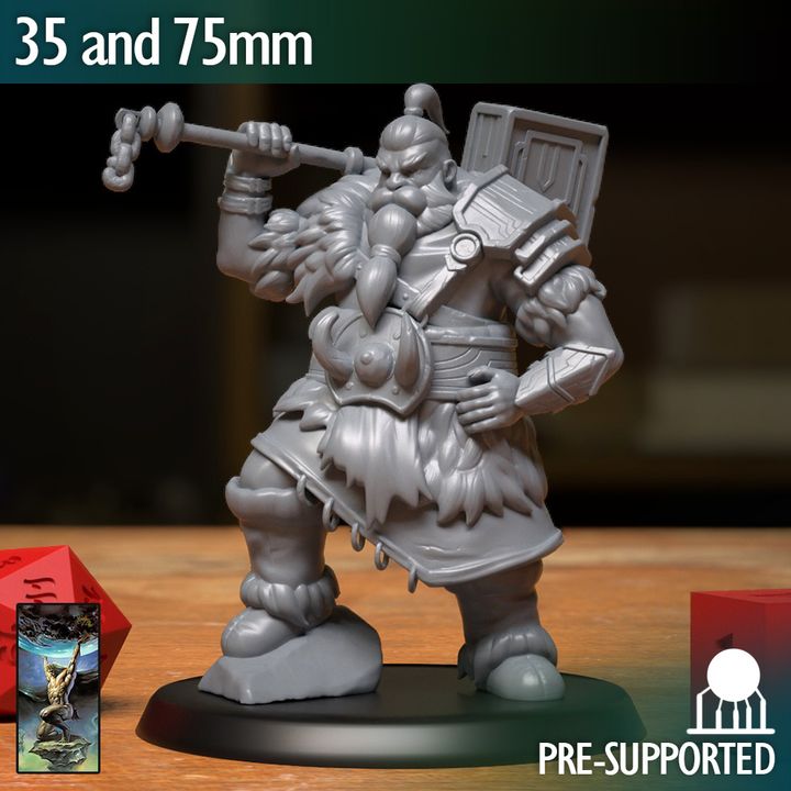 3D Printable Dwarf Pack by Atlas Studios