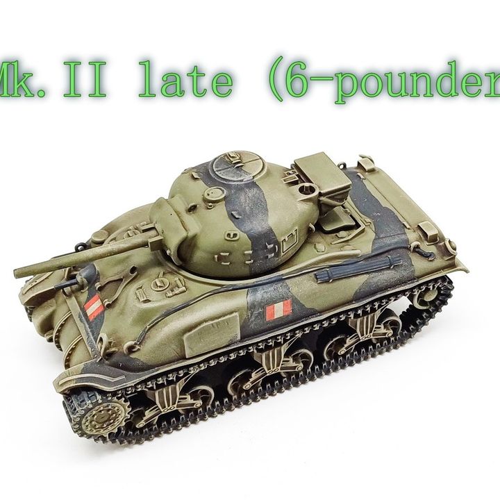 3D Printable Ram Mk.II late (6-pounder) (Canada, WW2) by Wargame3d