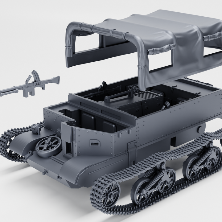3D Printable Windsor Carrier (Universal Carrier) (Canada, WW2) by Wargame3d