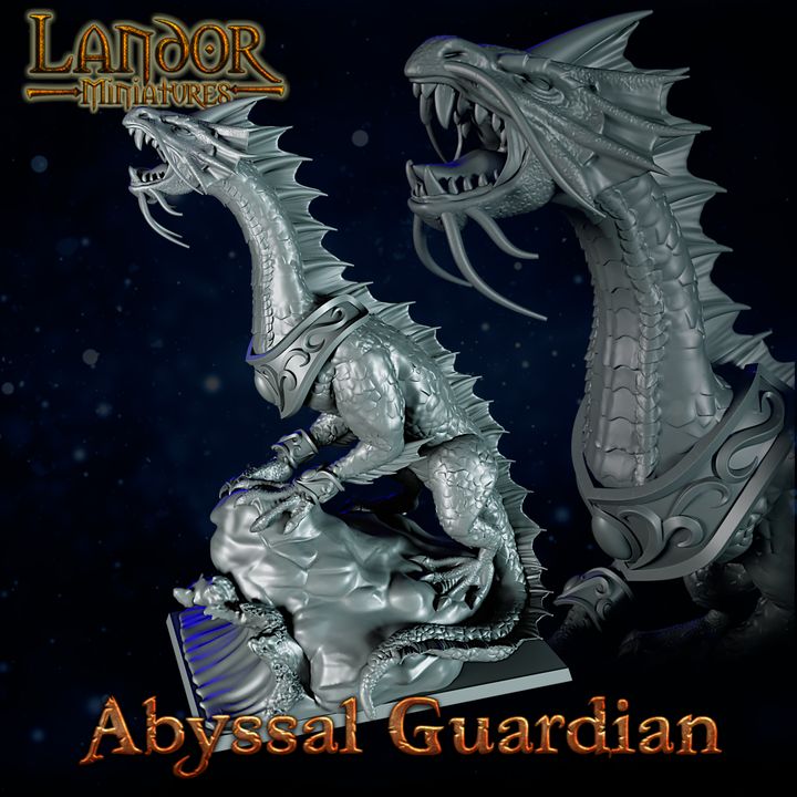 3D Printable Abyssal Guardian by Landor Miniatures