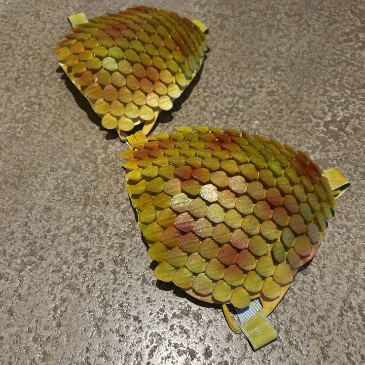 3D Printable Flexible Scales Bra by Propsmaker