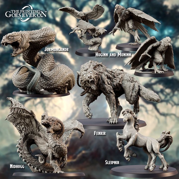 3D Printable Creature Bundle - Asgard Amusement - Presupported by The ...