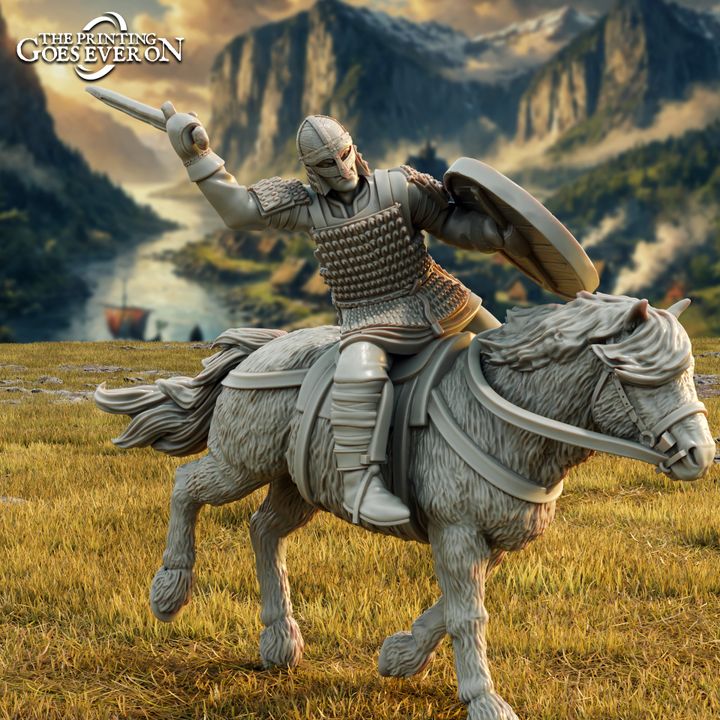 3D Printable Huskarls - Viking King’s Guard - On Foot and Mounted ...