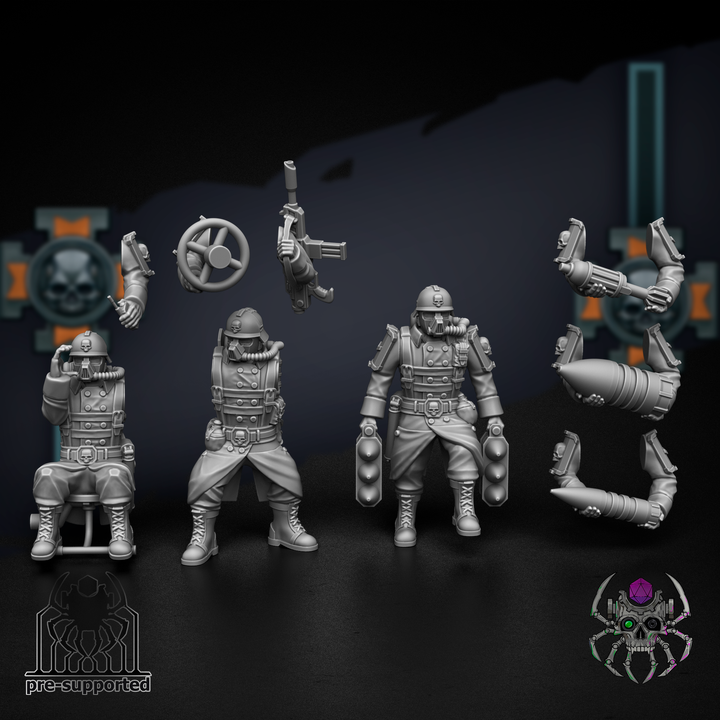 3D Printable Korps Of Ashes - Heavy Fire Support Team by ...