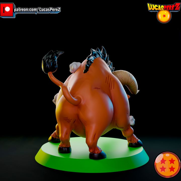 3D Printable OOLONG BULL CHIBI by Lucas Perez