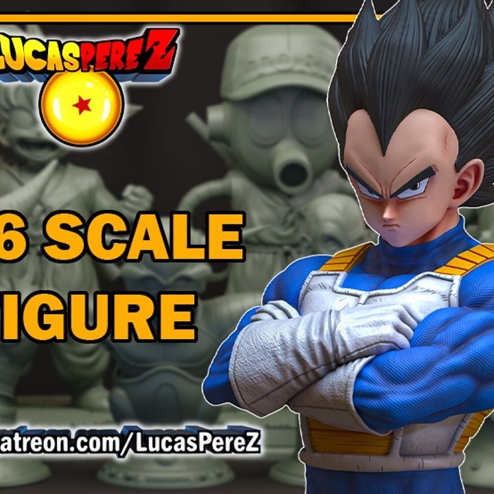 3D Printable VEGETA GUERREROS Z by Lucas Perez