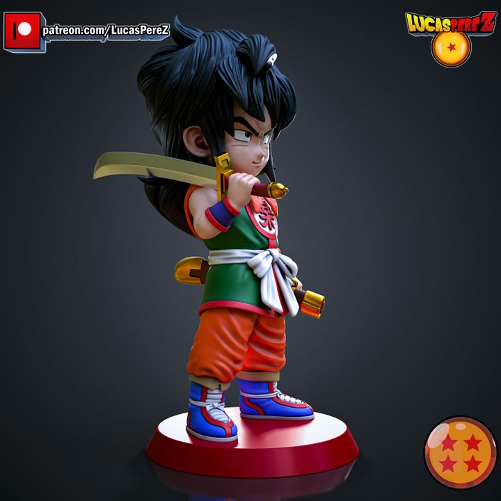 3D Printable YAMCHA CHIBI by Lucas Perez