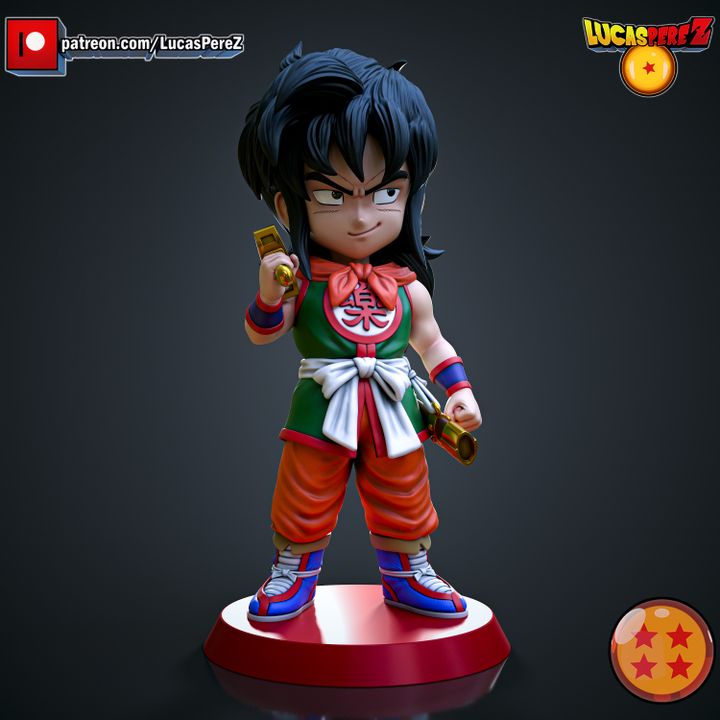 3D Printable YAMCHA CHIBI by Lucas Perez