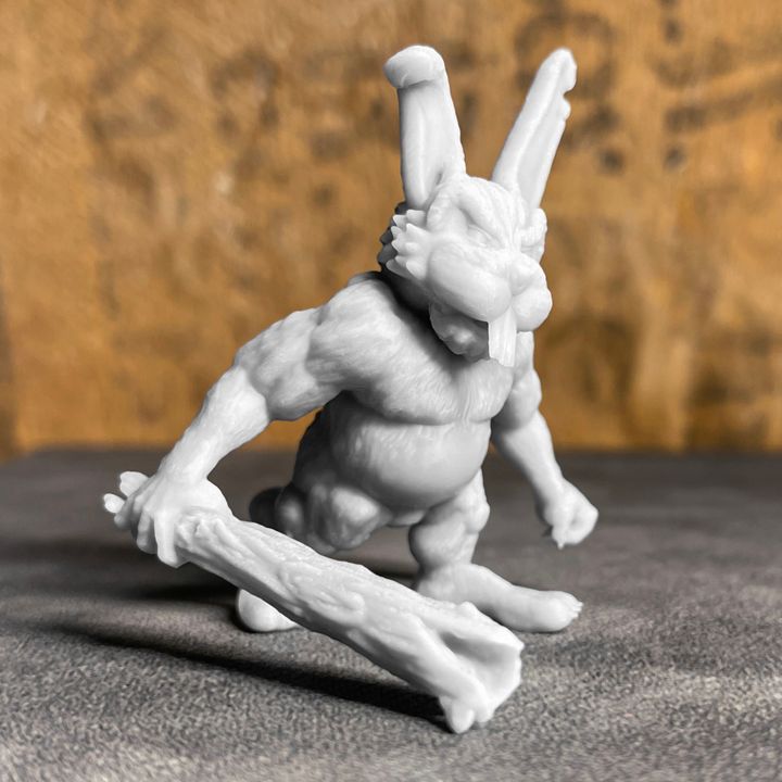 3D Printable WereRabbit by Cantrip Craftworks by Cantrip Craftworks