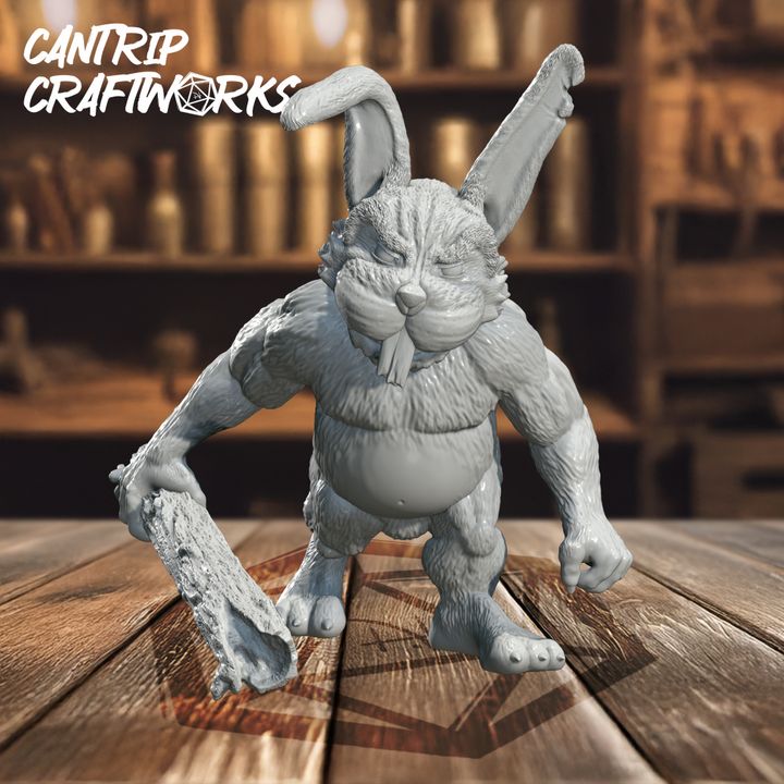 3D Printable WereRabbit by Cantrip Craftworks by Cantrip Craftworks