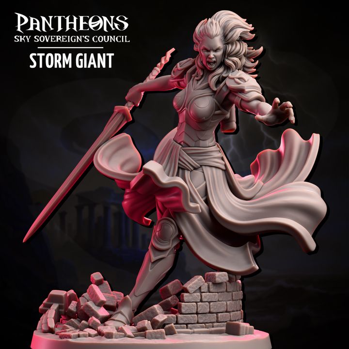 3D Printable Pantheons: Storm Giant by Sordane Publishing