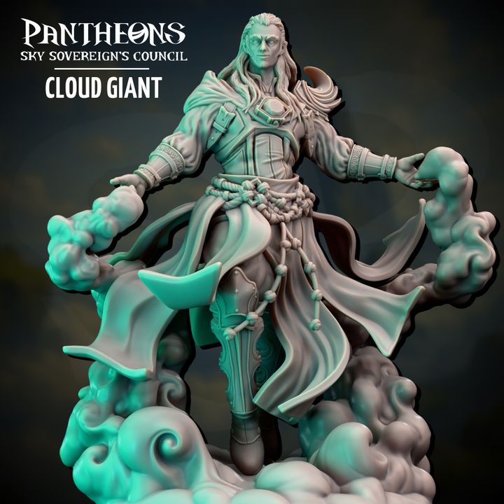 3D Printable Pantheons: Cloud Giant by Sordane Publishing