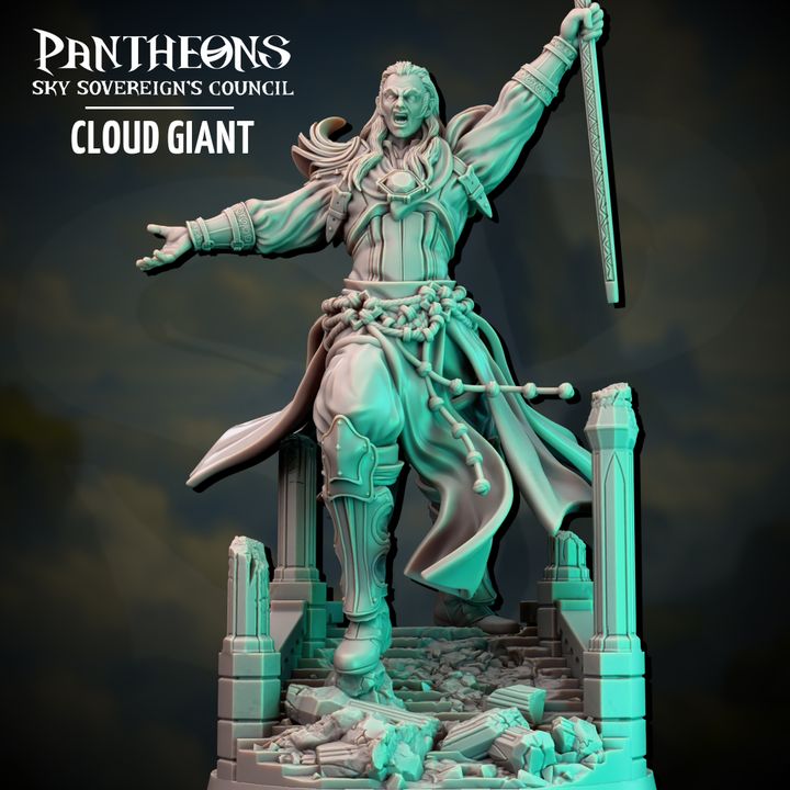 3D Printable Pantheons: Cloud Giant by Sordane Publishing
