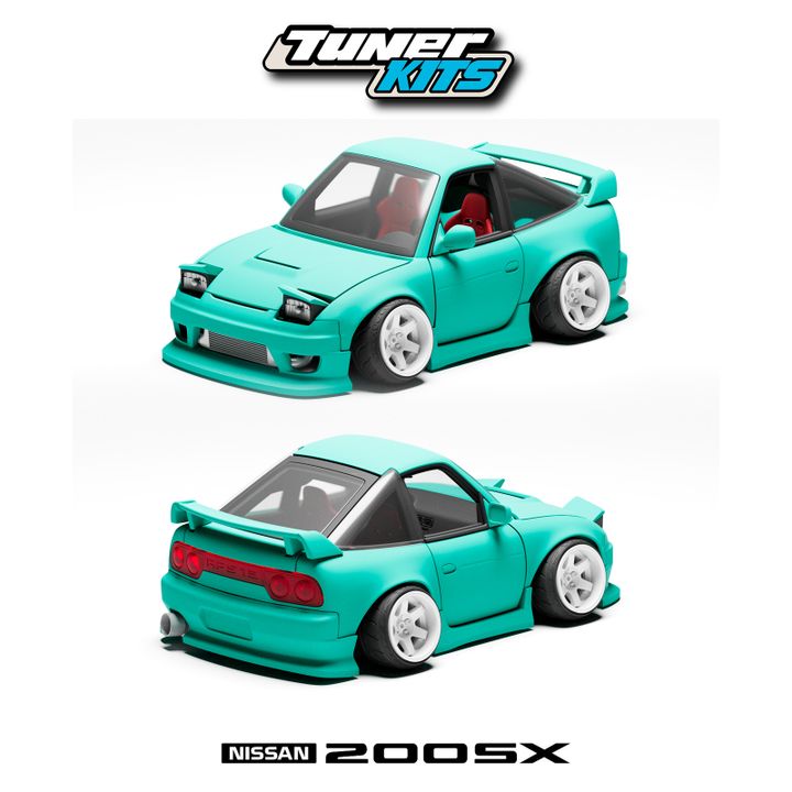 3D Printable 200SX rps13 tooned car model kit by Kirill Krivov