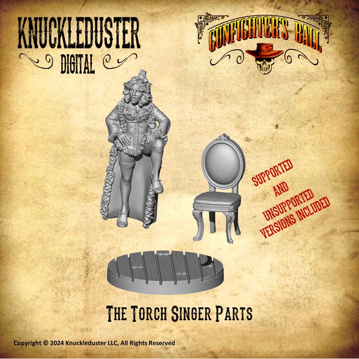 3D Printable Torch Singer by Knuckleduster Digital