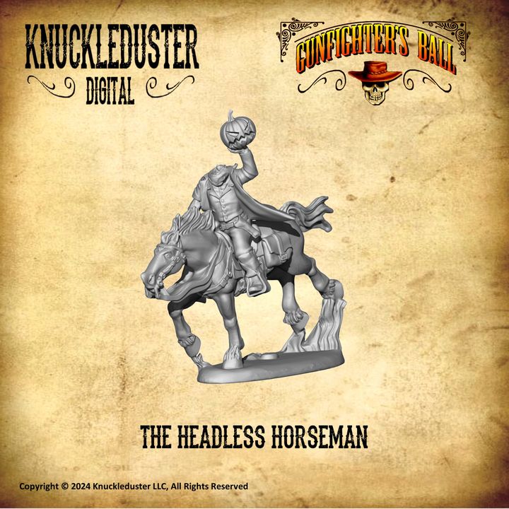 3D Printable Headless Horseman by Knuckleduster Digital