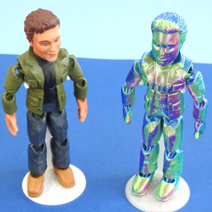 3D Printable Elon Musk 3D Print In Place Action Figure by Lloyd Chidgzey
