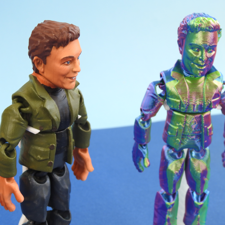 3D Printable Elon Musk 3D Print In Place Action Figure by Lloyd Chidgzey