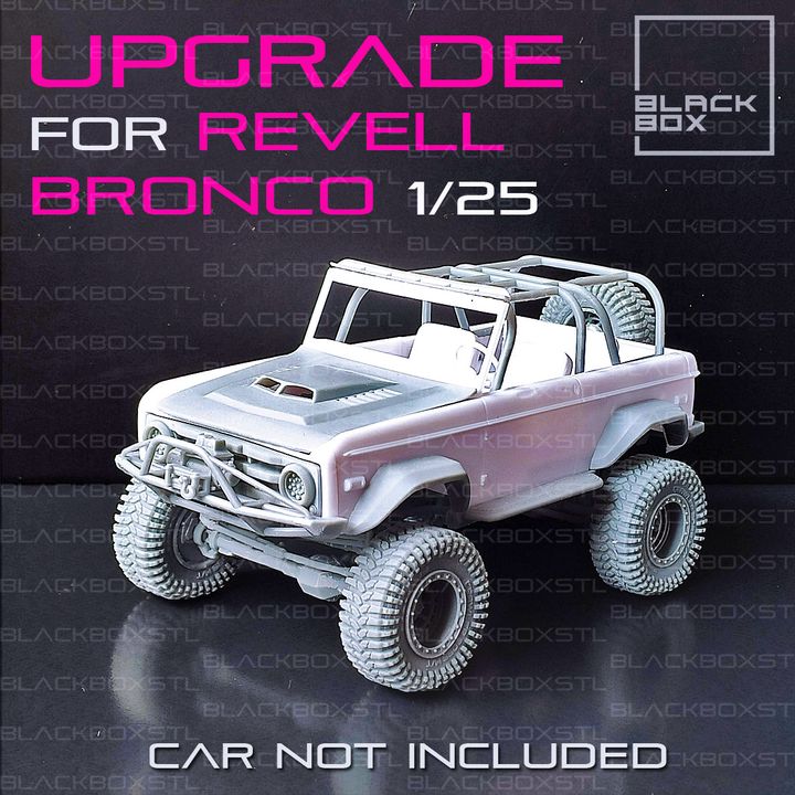 3D Printable UPGRADE SET for BRONCO REVELL modelkit 1-25th scale by ...