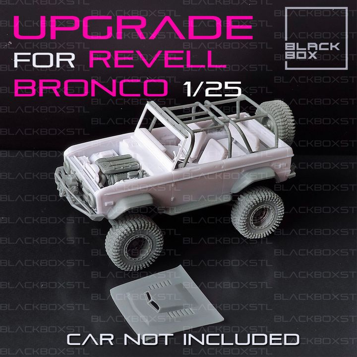 3D Printable UPGRADE SET for BRONCO REVELL modelkit 1-25th scale by ...