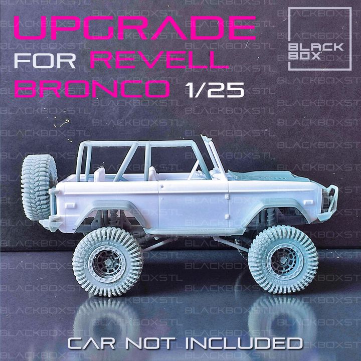 3D Printable UPGRADE SET for BRONCO REVELL modelkit 1-25th scale by ...