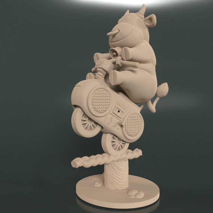 3D Printable fan art M kart world cow by gabriela cardenas