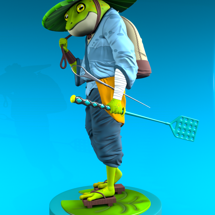 3D Printable The frog hero by gabriela cardenas