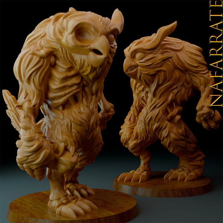 3D Printable Undead Owlbear by Nafarrate Designs