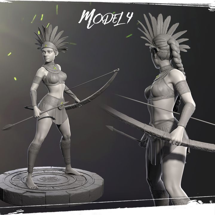 3D Printable Aztec Warrior by stl_figurines