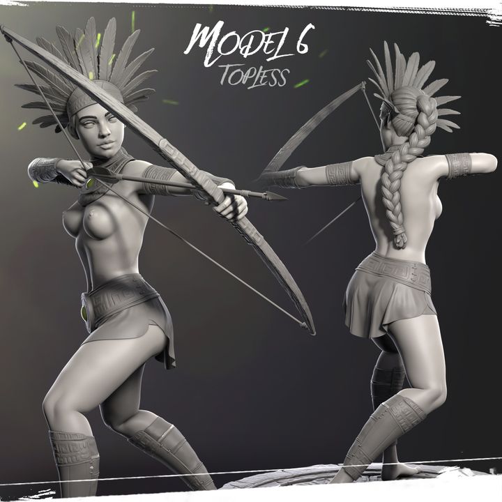 3D Printable Aztec Warrior by stl_figurines