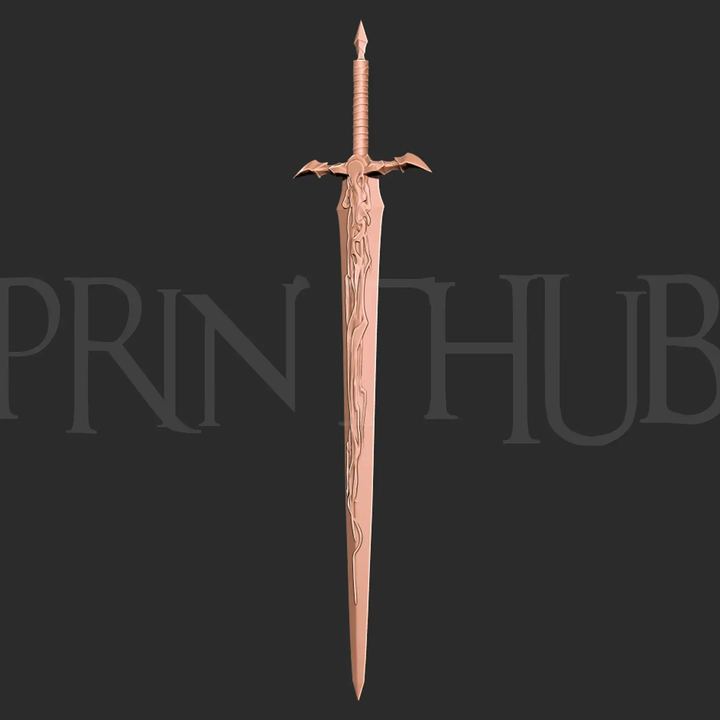 3D Printable Demon King's Longsword for cosplay by Printhub