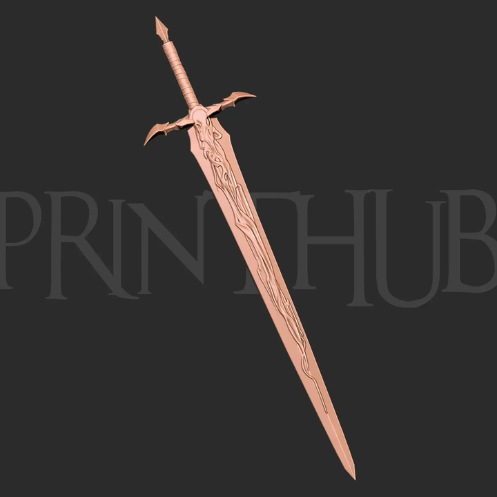 3D Printable Demon King's Longsword for cosplay by Printhub