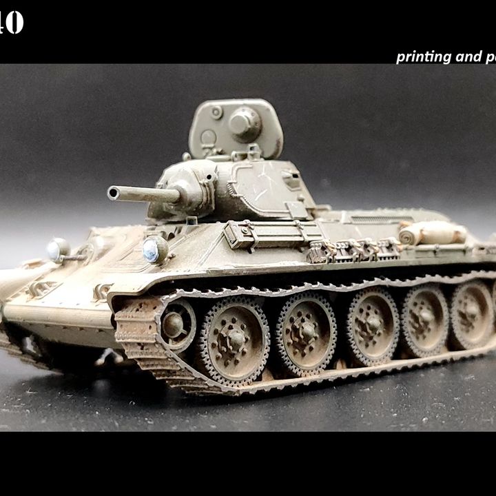 3D Printable T34-76 M40 1940 by Counlane Models