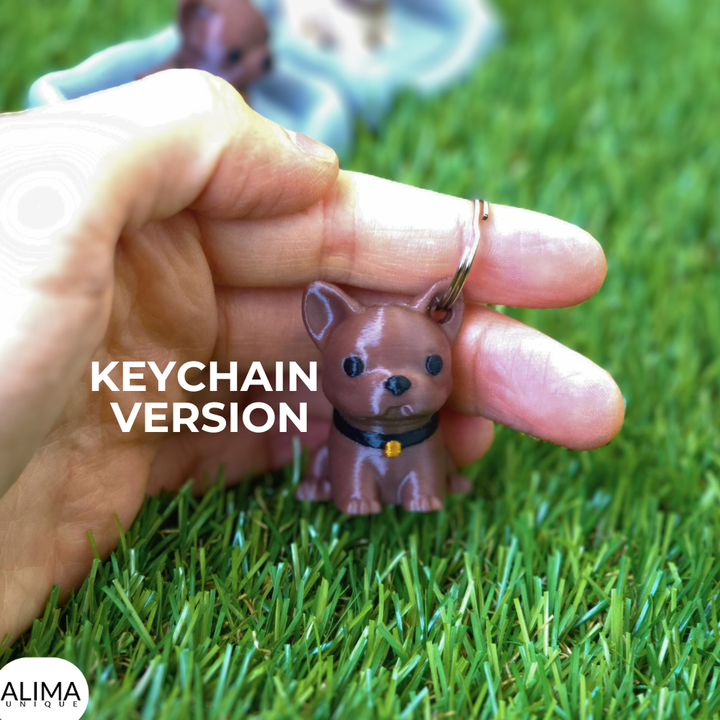 3D Printable Rocky The Little Bulldog / Mini Design / Keychain / Toy by ...