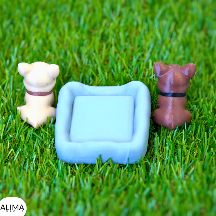 3D Printable Rocky The Little Bulldog / Mini Design / Keychain / Toy by ...