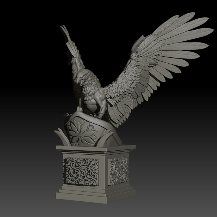 3D Printable Griffon High Poly for 3d Print by Andryuha1981