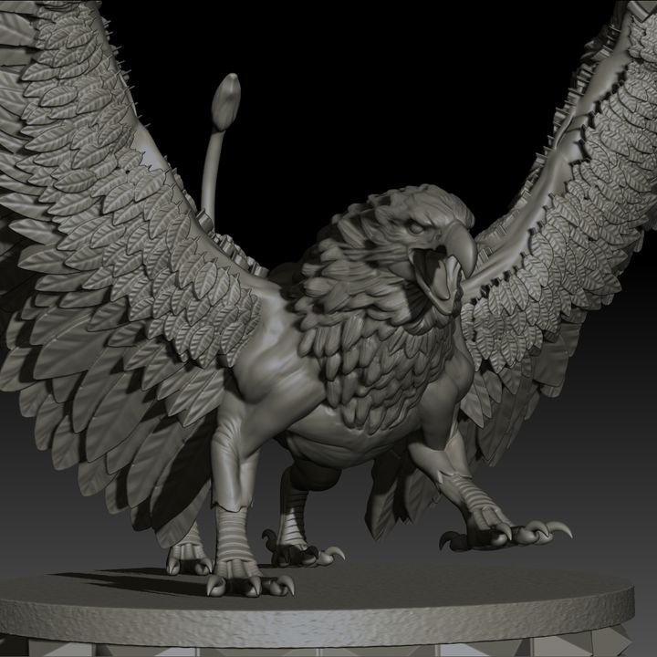 3D Printable Griffon High Poly for 3d Print by Andryuha1981