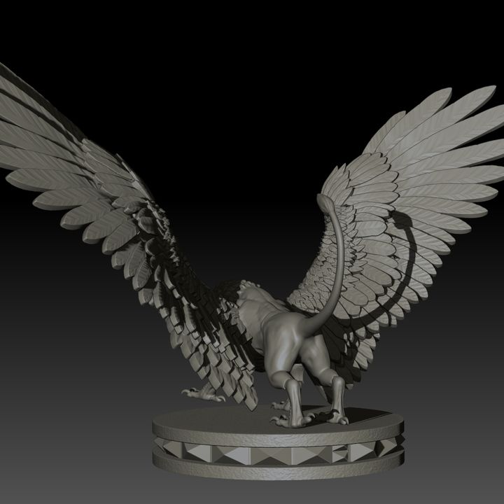 3D Printable Griffon High Poly for 3d Print by Andryuha1981