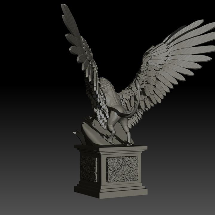 3D Printable Griffon High Poly for 3d Print by Andryuha1981