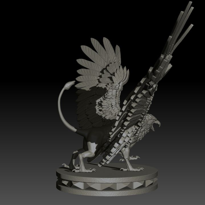 3D Printable Griffon High Poly for 3d Print by Andryuha1981