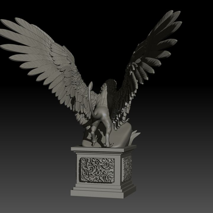 3D Printable Griffon High Poly for 3d Print by Andryuha1981