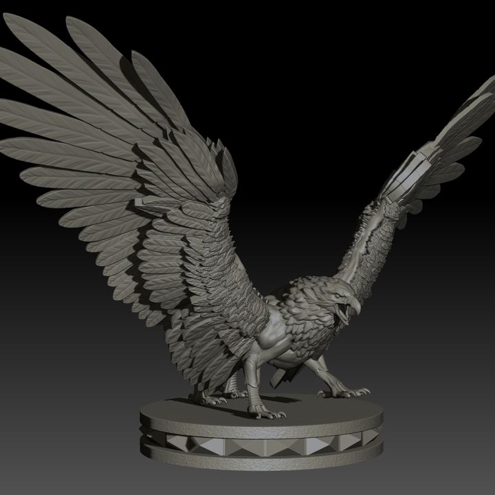 3D Printable Griffon High Poly for 3d Print by Andryuha1981
