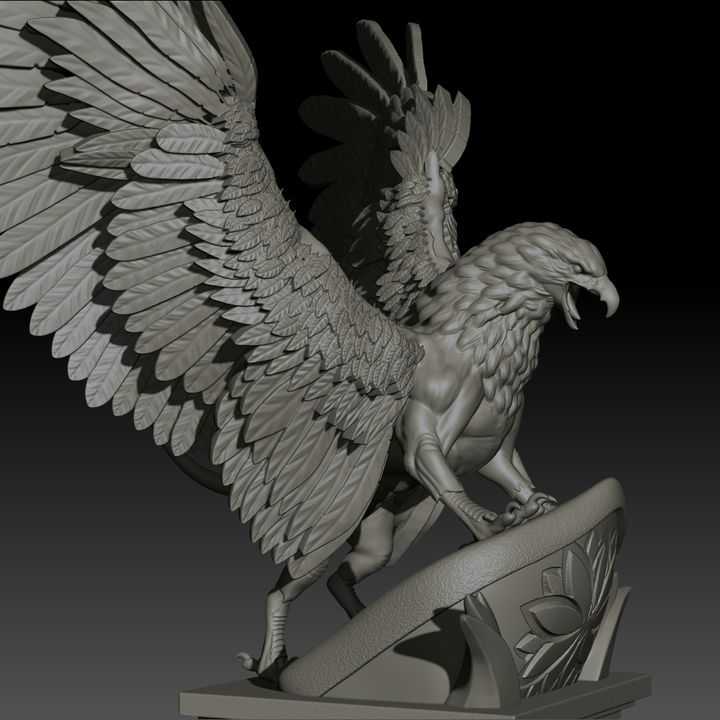 3D Printable Griffon High Poly for 3d Print by Andryuha1981