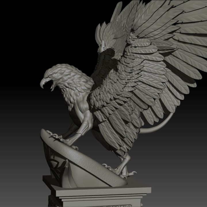 3D Printable Griffon High Poly for 3d Print by Andryuha1981